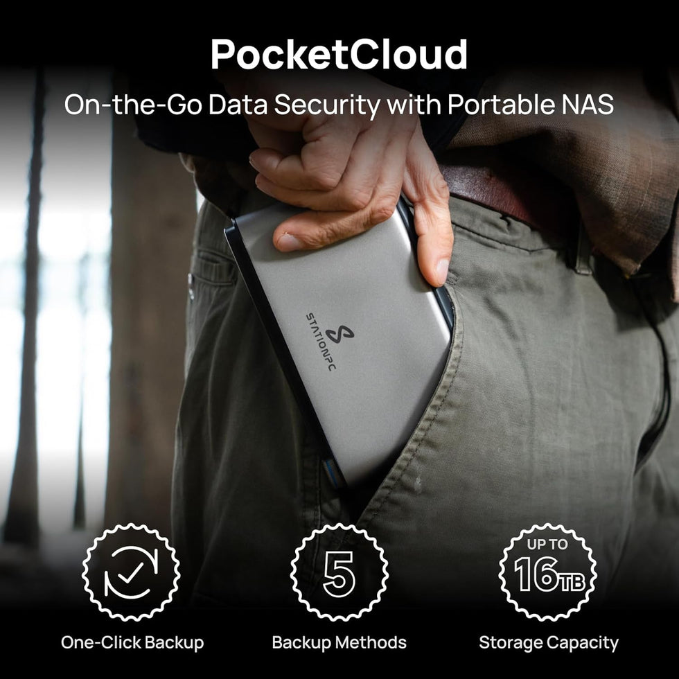 StationPC PocketCloud | Portable SSD NAS Storage